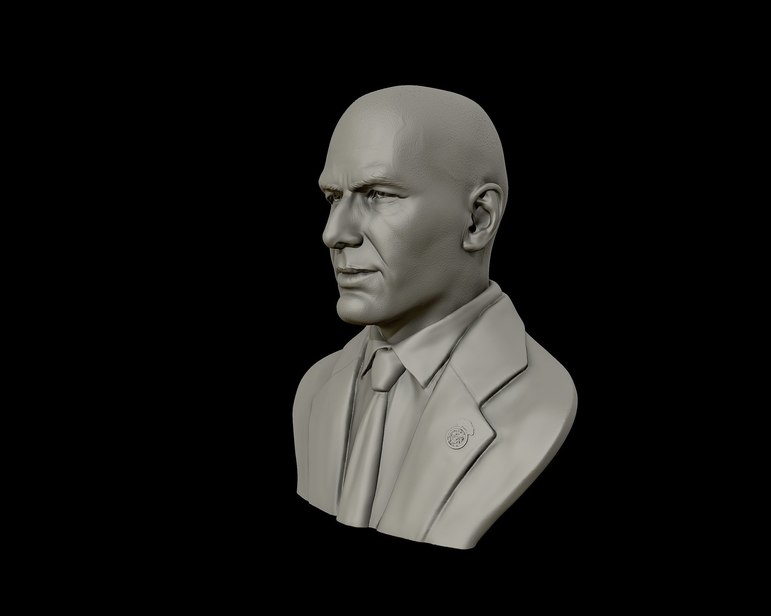 Zinedine Zidane 3D model sculpture 3D model 3D printable | CGTrader