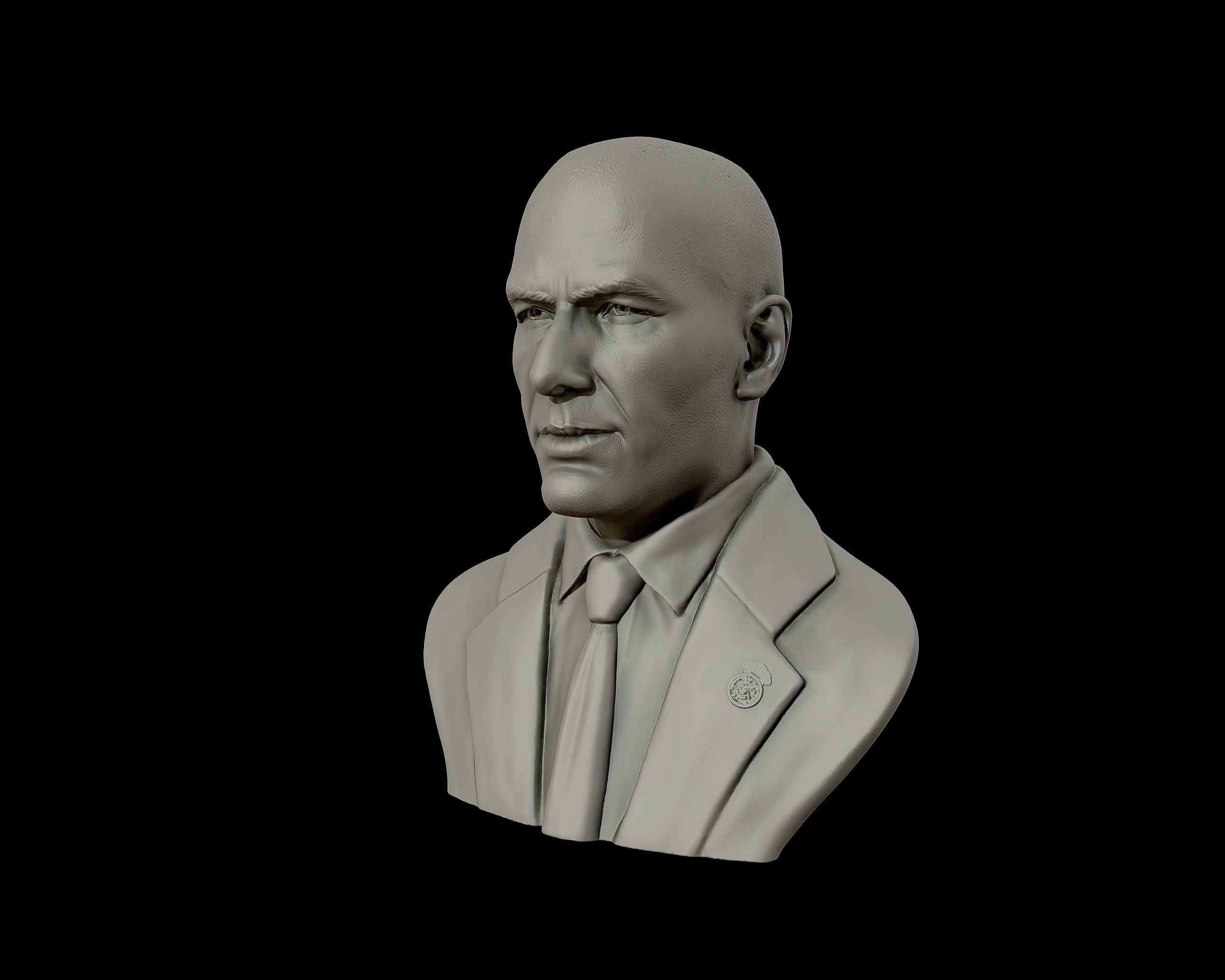 Zinedine Zidane 3D model sculpture 3D model 3D printable | CGTrader