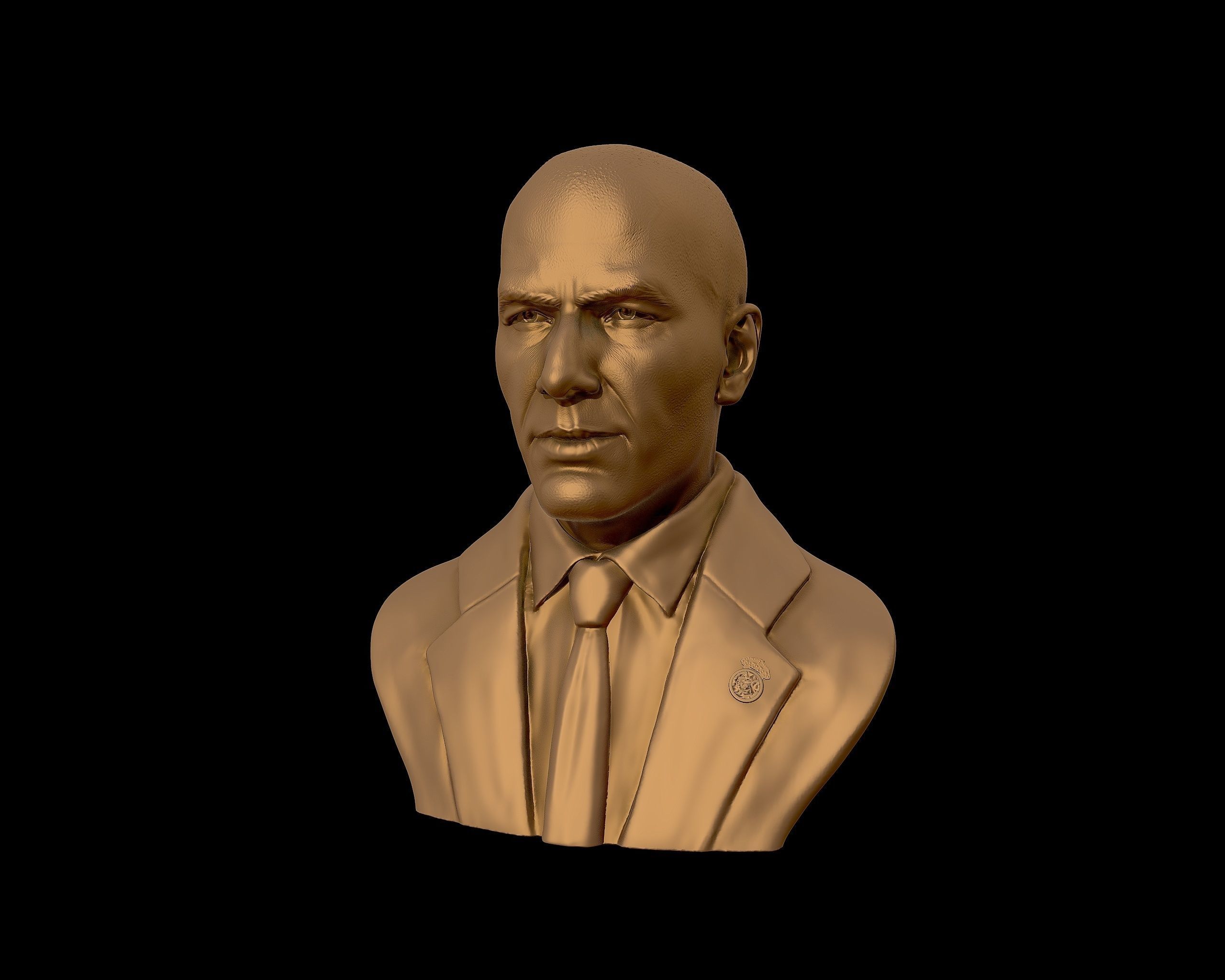 Zinedine Zidane 3D model sculpture 3D model 3D printable | CGTrader