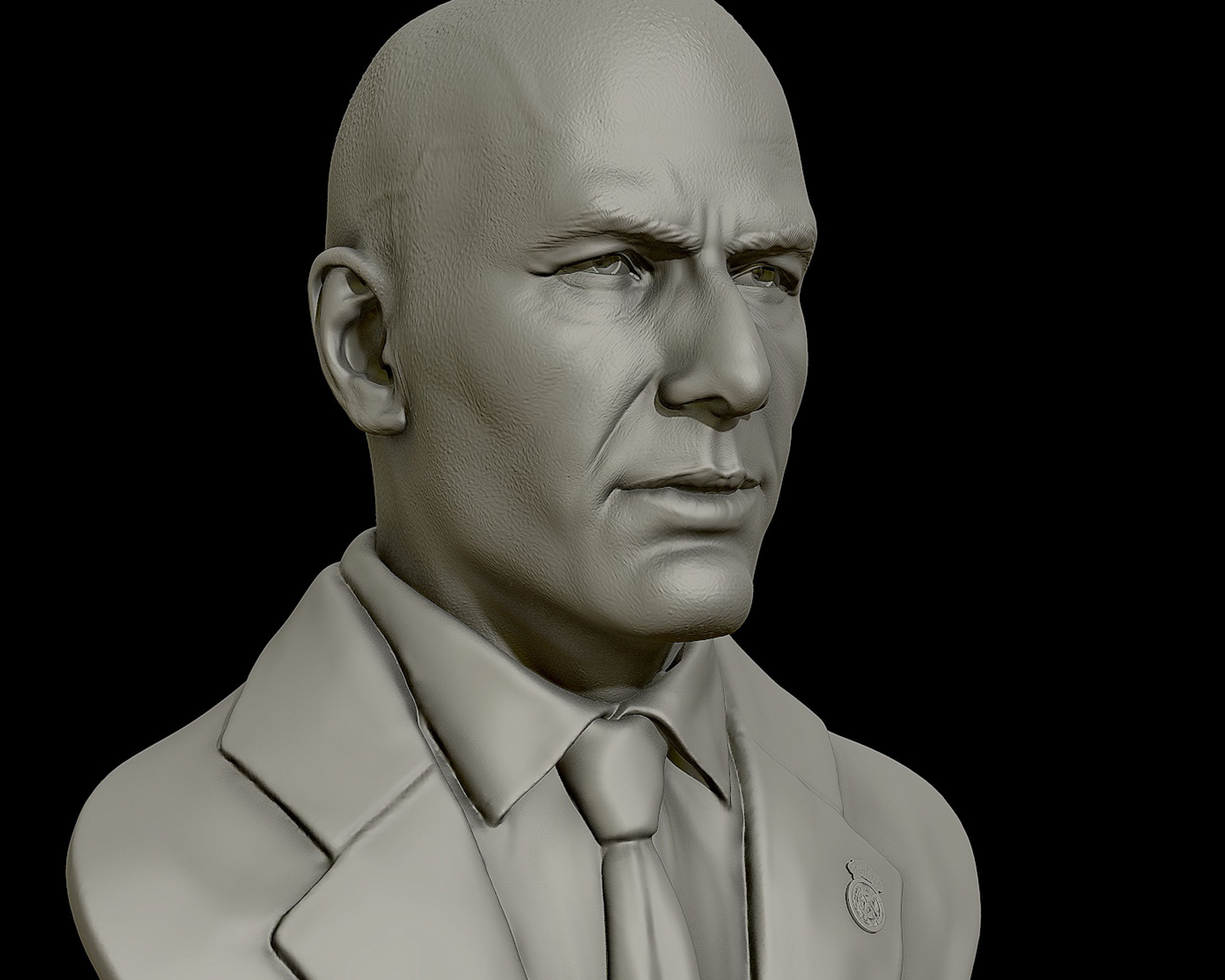 Zinedine Zidane 3D model sculpture 3D model 3D printable | CGTrader