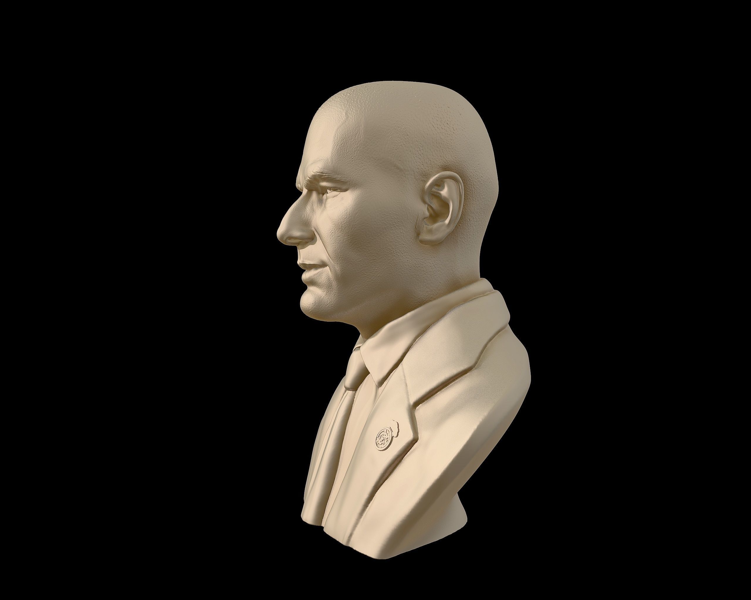 Zinedine Zidane 3D model sculpture 3D model 3D printable | CGTrader