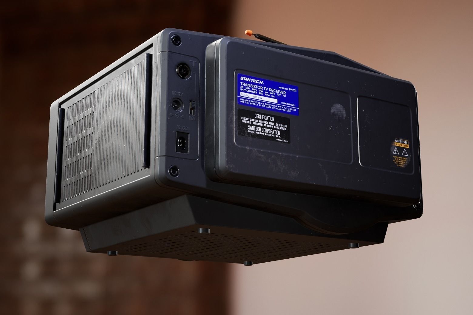 3D model 70s Portable TV VR / AR / low-poly | CGTrader