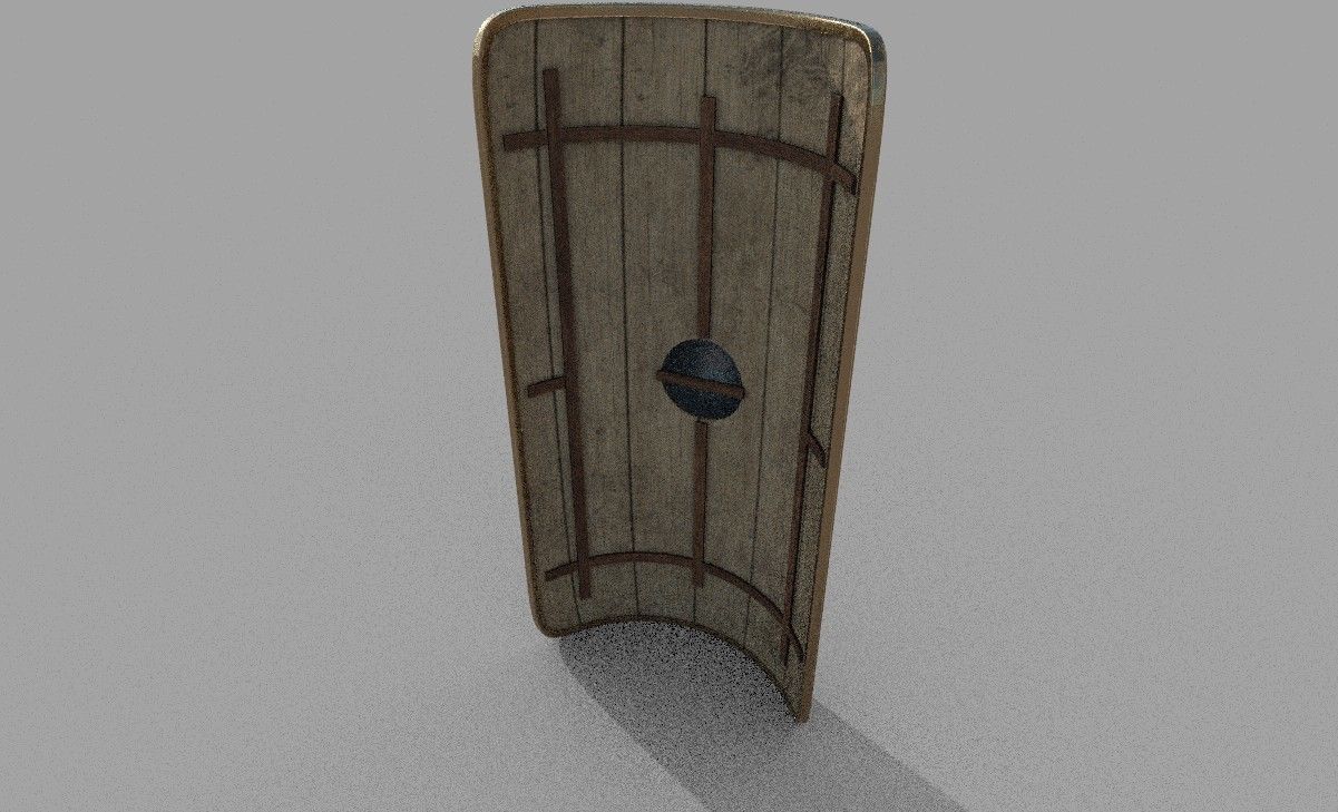 Roman Scutum Shield 3D model | CGTrader