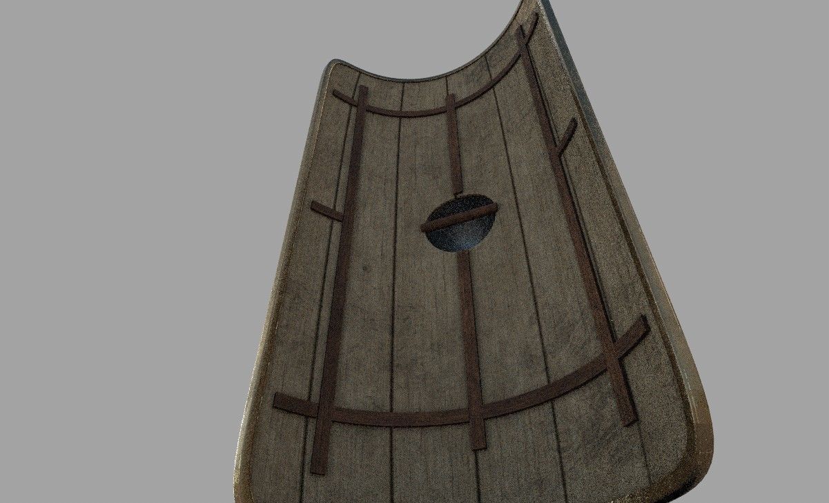 Roman Scutum Shield 3D model | CGTrader