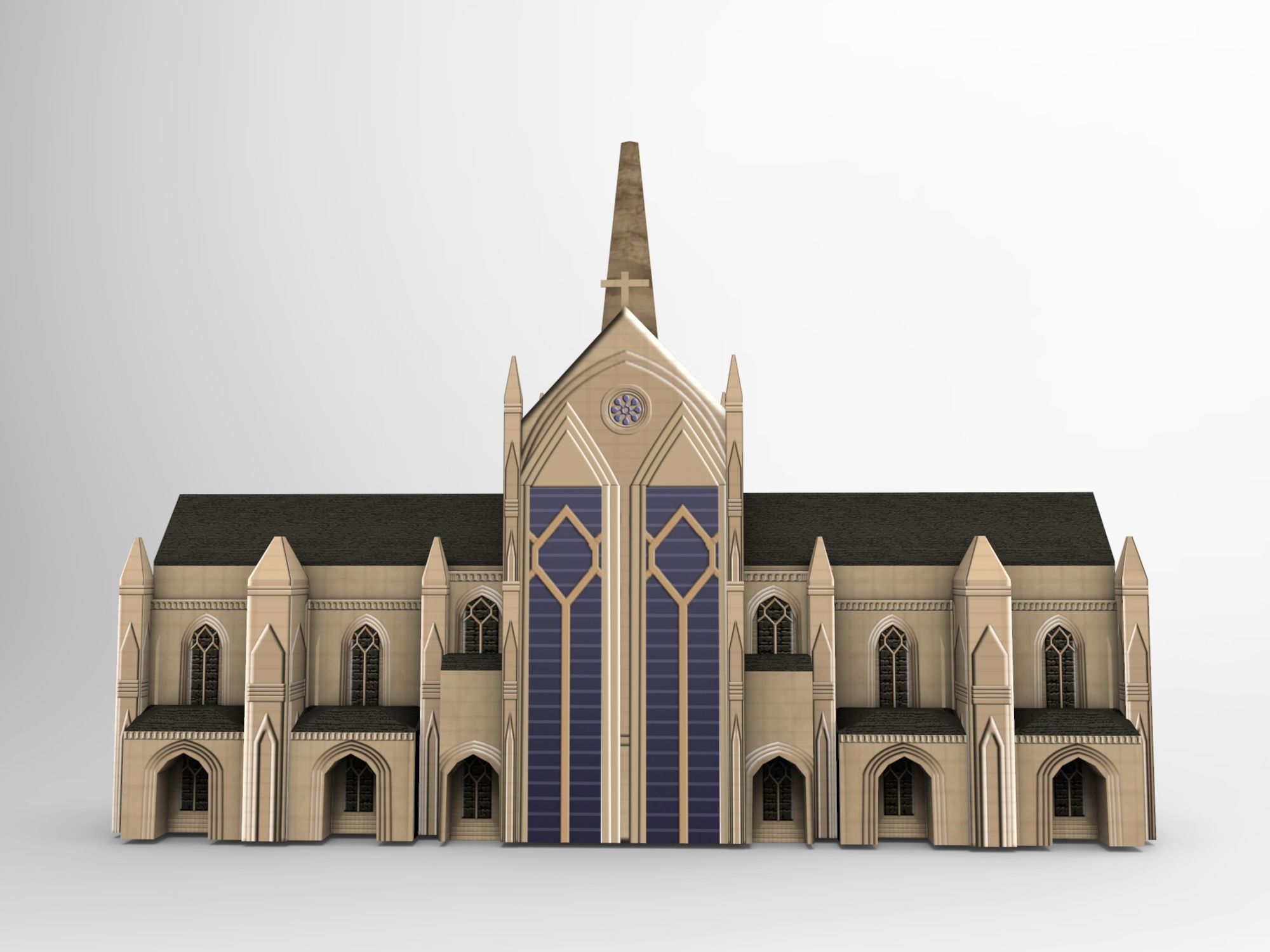 3D model Christian Church VR / AR / low-poly | CGTrader