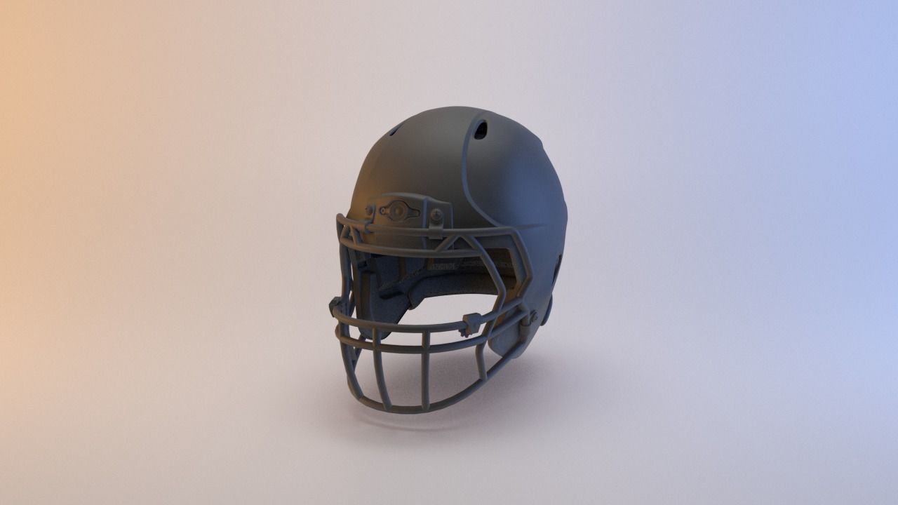 3D model Football NFL helmet with cameras VR / AR / low-poly | CGTrader