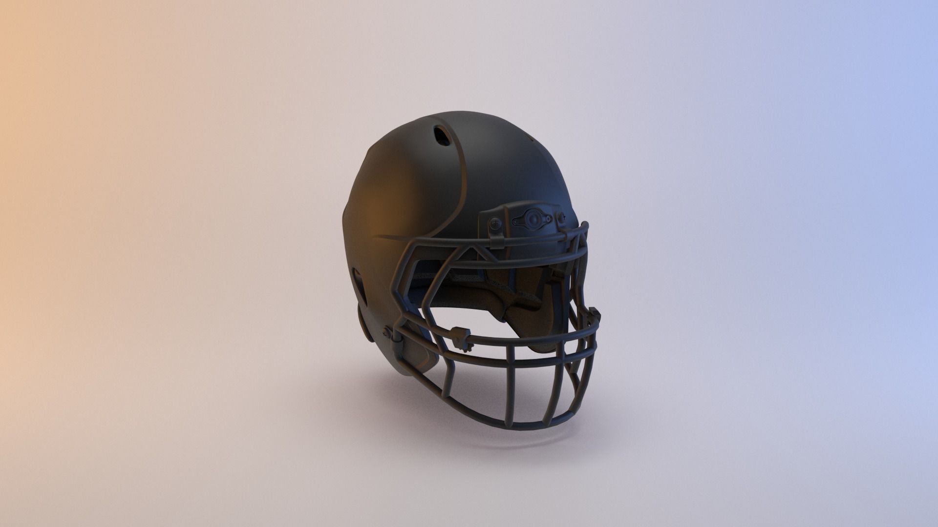 3D model Football NFL helmet with cameras VR / AR / low-poly | CGTrader