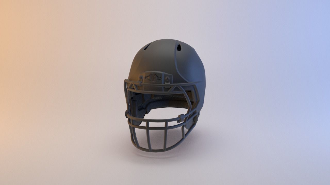3D model Football NFL helmet with cameras VR / AR / low-poly | CGTrader