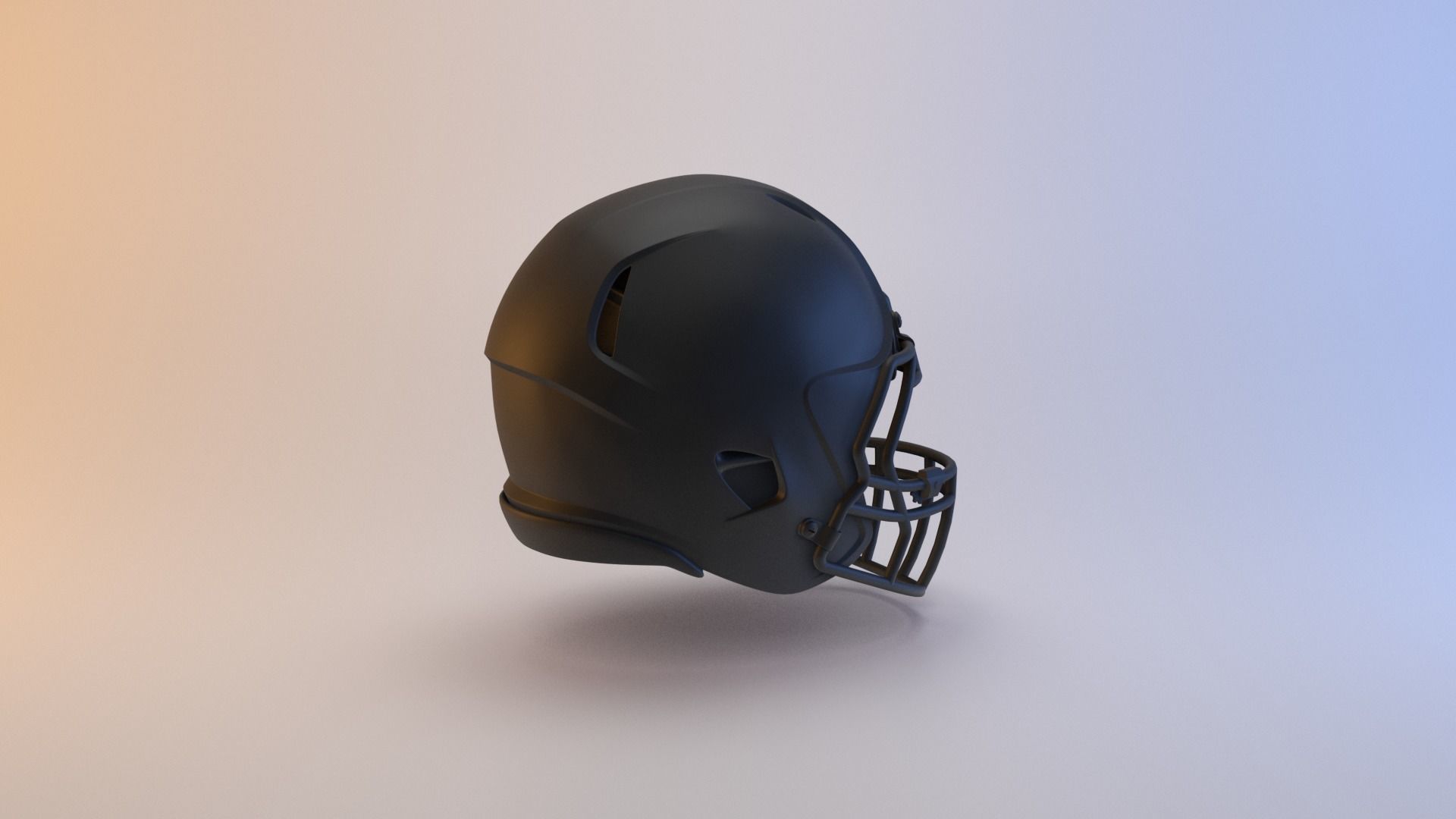 3D model Football NFL helmet with cameras VR / AR / low-poly | CGTrader