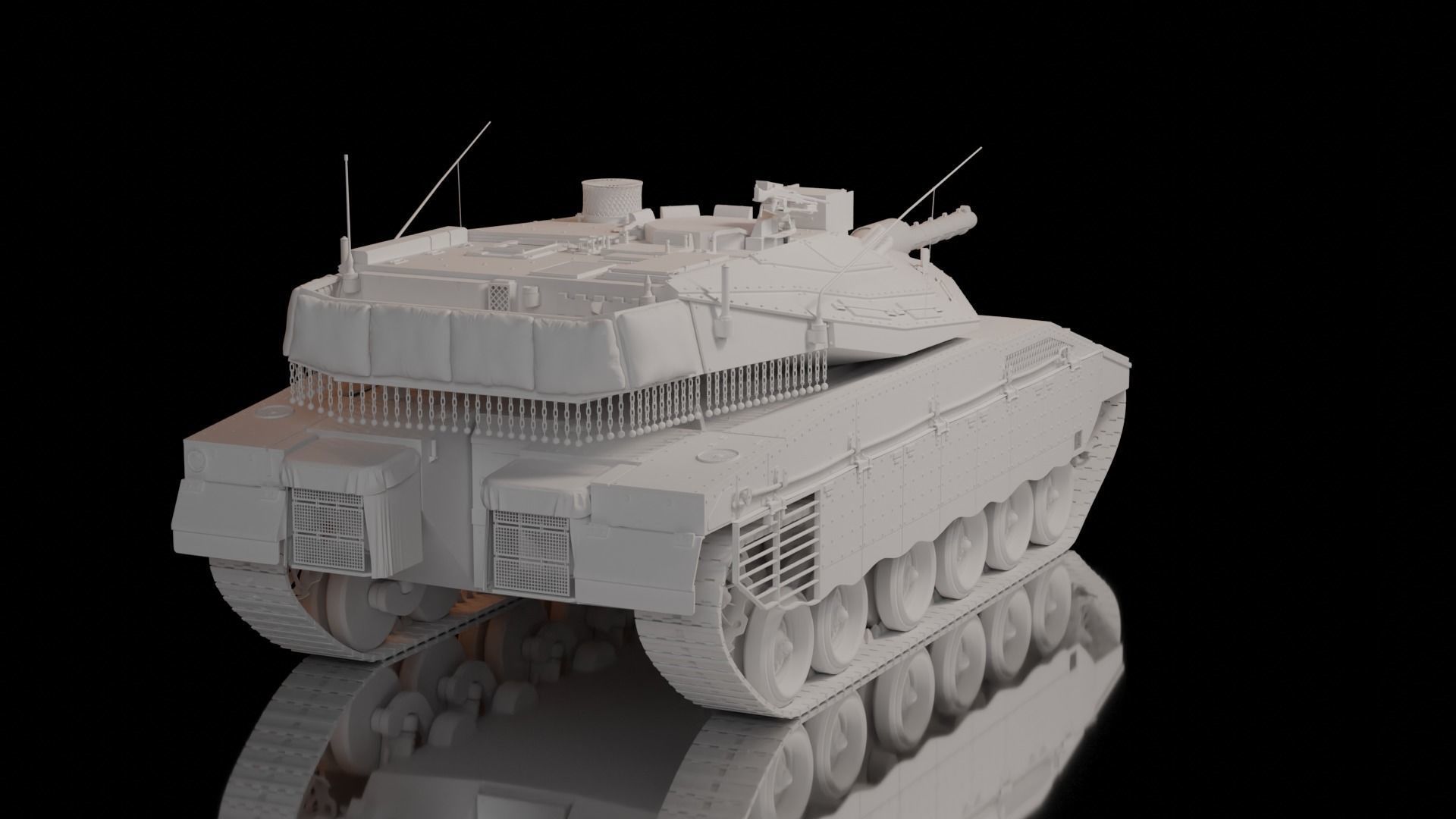 Merkava Mk IV - Battle Tank 3D model | CGTrader