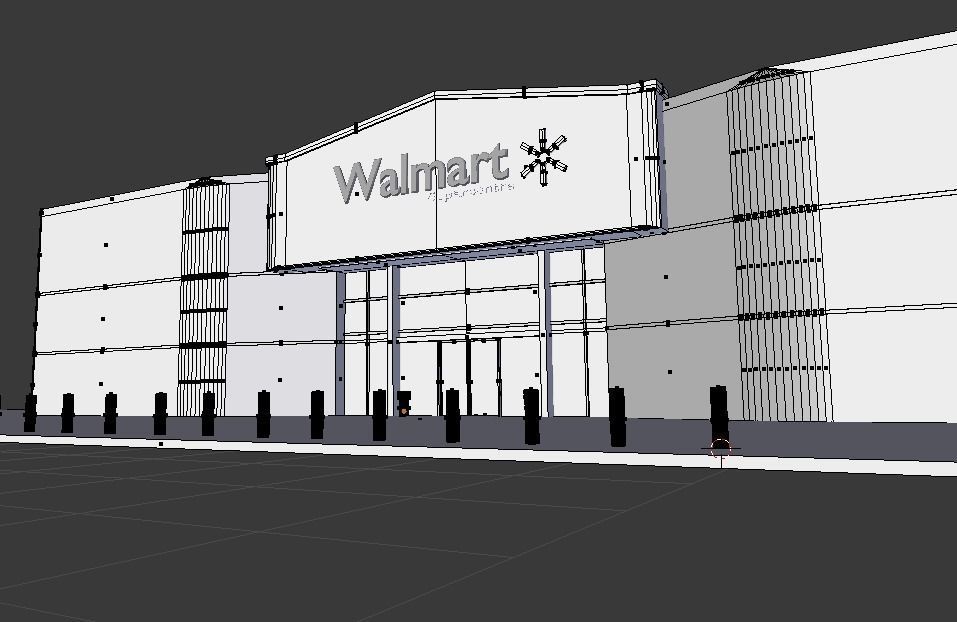 3D model Walmart Supercentre VR / AR / low-poly | CGTrader