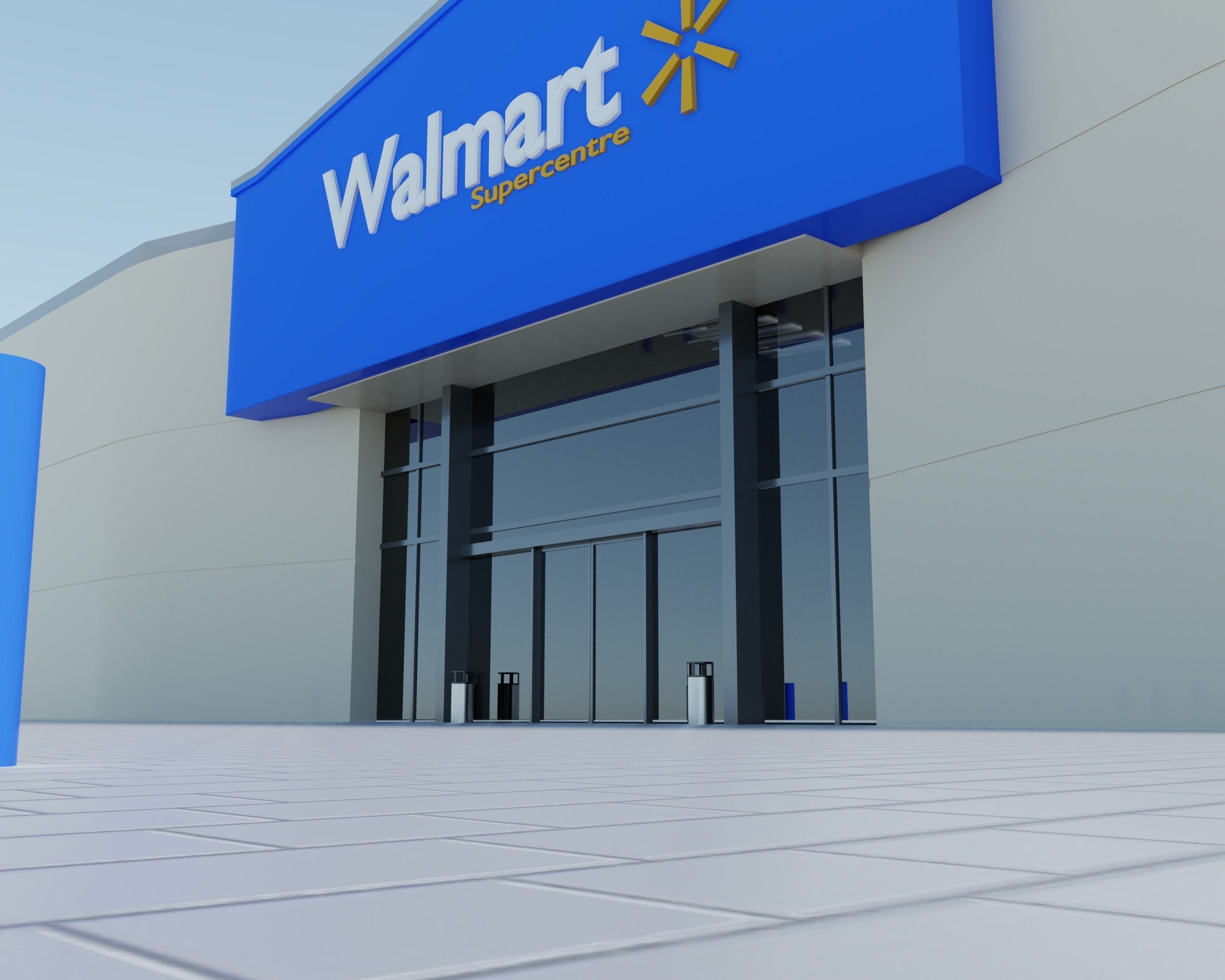 3D model Walmart Supercentre VR / AR / low-poly | CGTrader