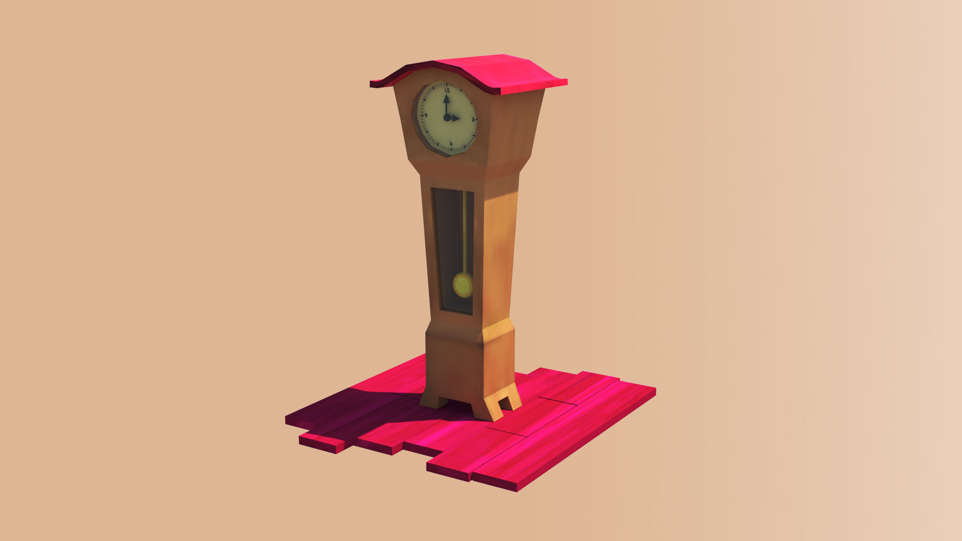 Pendulum Clock 3D free VR / AR / low-poly 3D model | CGTrader