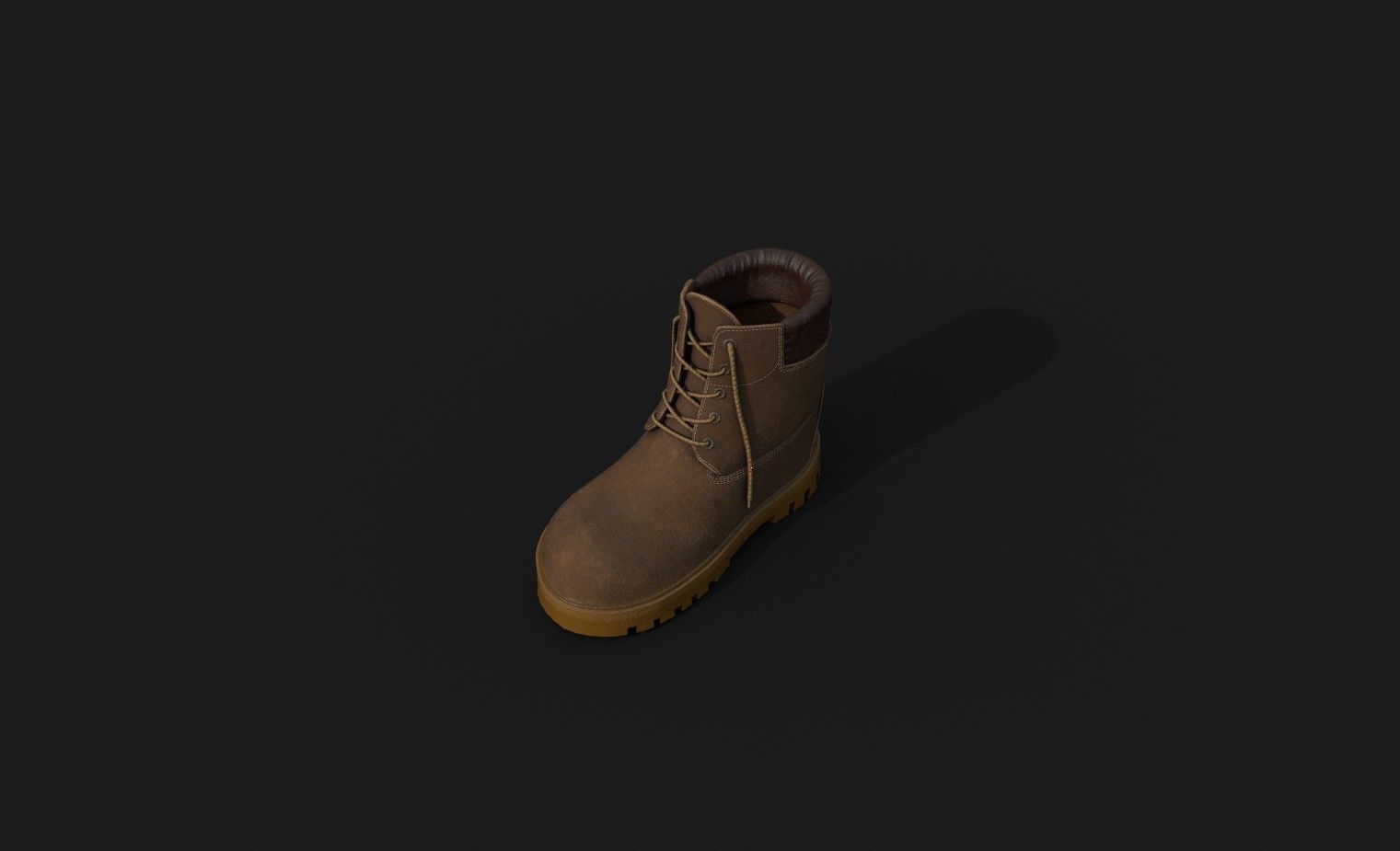3D model Boots Low Poly leather boot VR / AR / low-poly | CGTrader