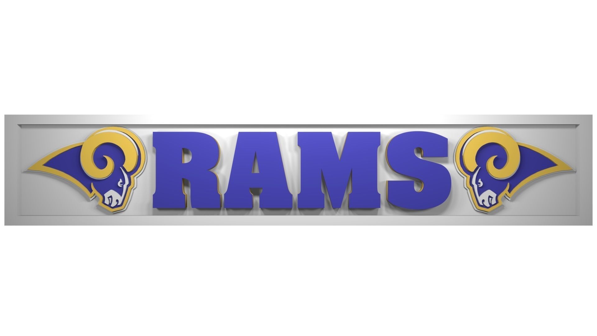 Rams plate 3D model | CGTrader