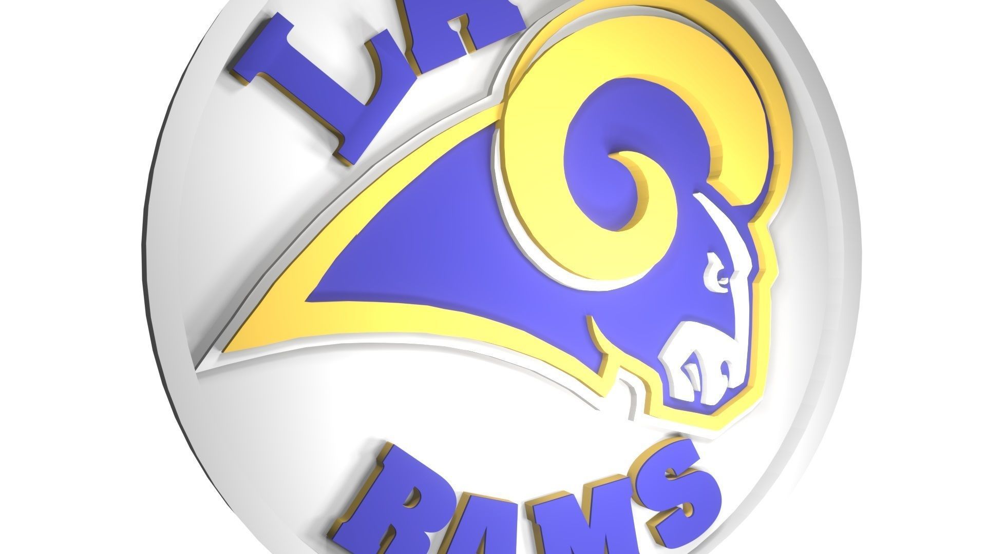 Rams disc 3D model | CGTrader