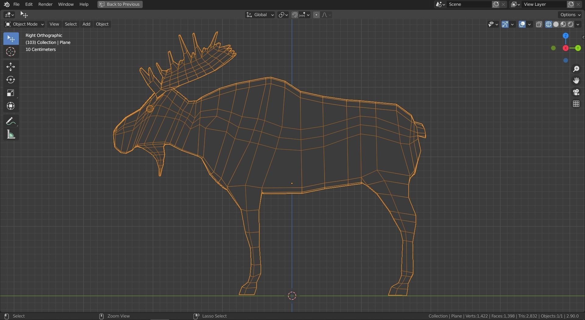 3D model Cartoon Moose Family VR / AR / low-poly | CGTrader