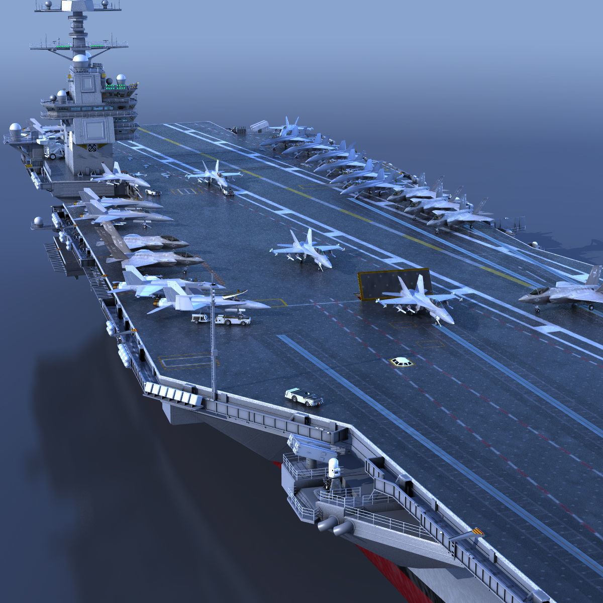 Aircraft Carrier USS Gerald Ford CVN78 3D model | CGTrader
