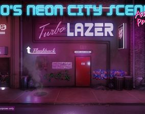Neon city 3D Models | CGTrader