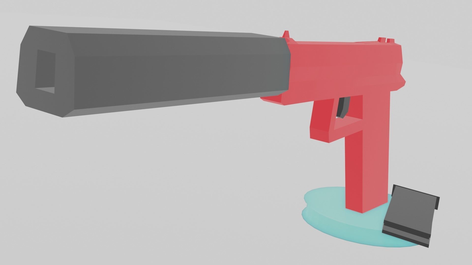 Pistol low poly gun free VR / AR / low-poly 3D model | CGTrader