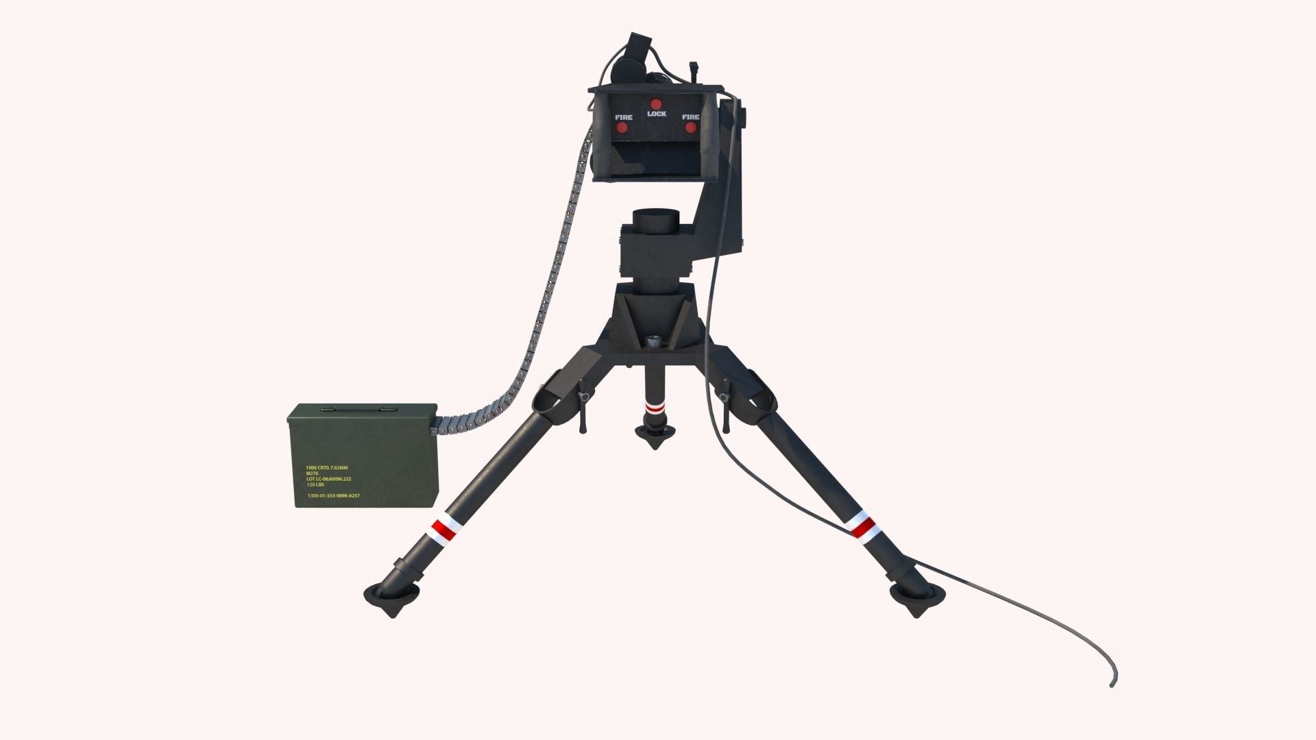 3D model Modern Minigun VR / AR / low-poly | CGTrader