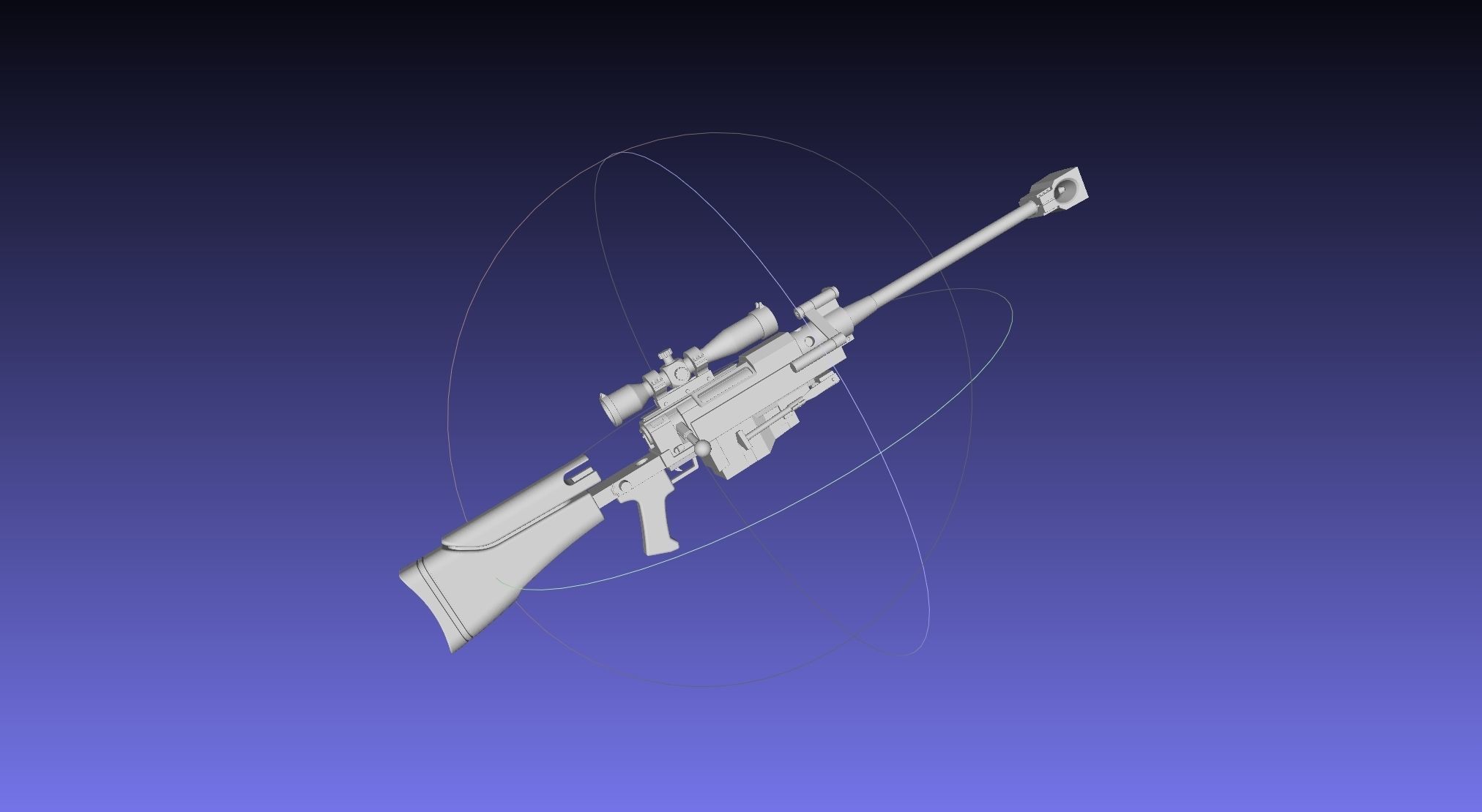 Sword Art Online Sinon Hecate II Rifle Basic Model 3D model | CGTrader