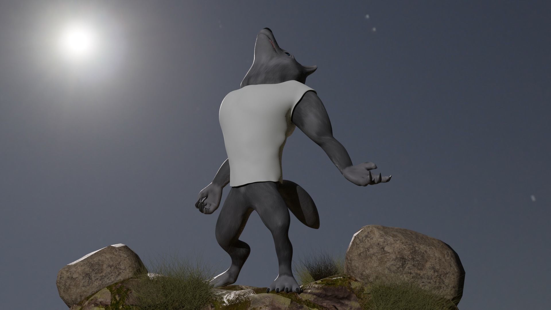 3D model Werewolf wolf VR / AR / low-poly | CGTrader