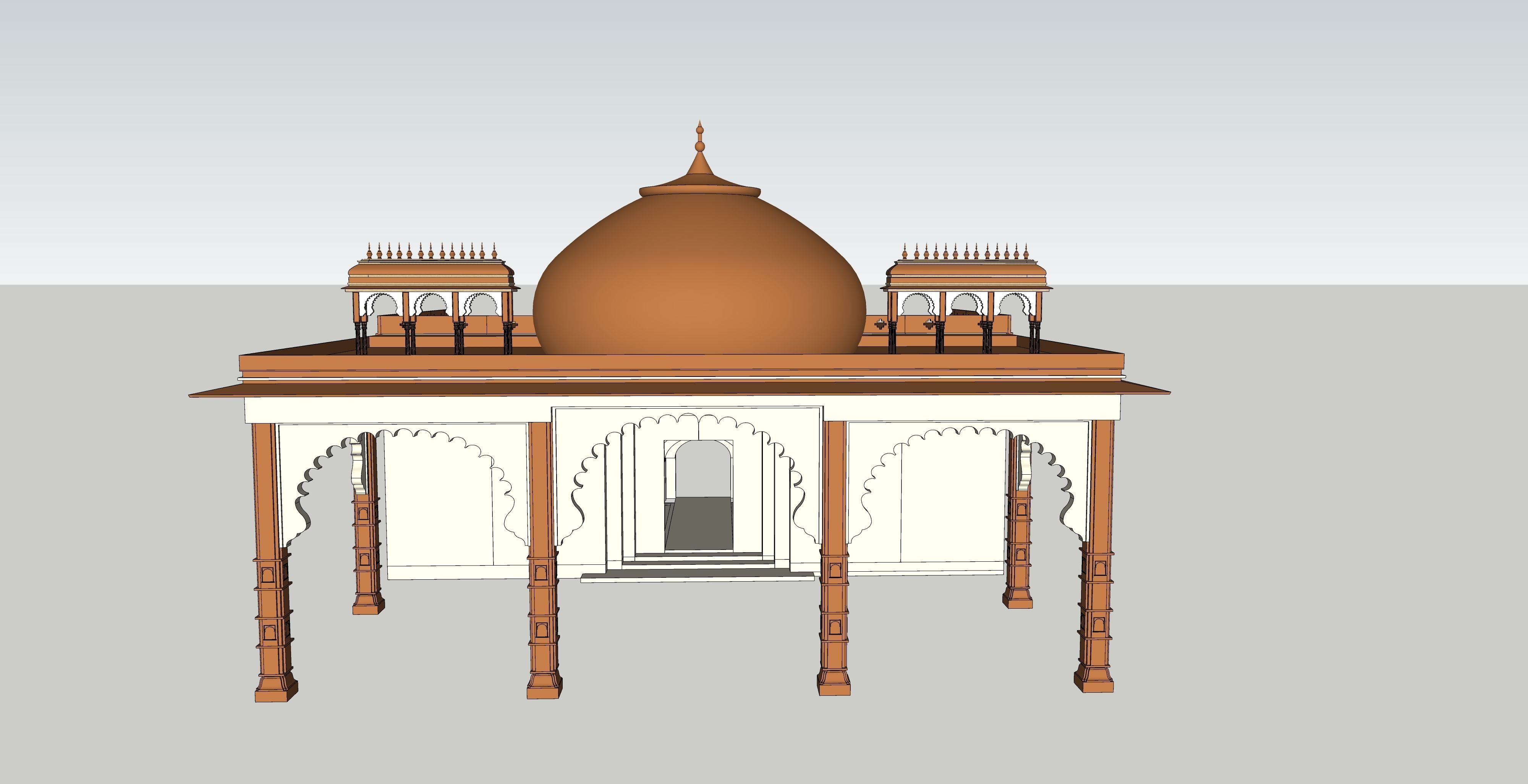 indian jodhpuri stone arch 3d modal 3D model | CGTrader