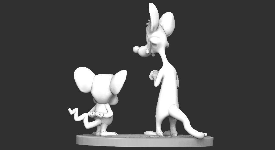 pinky and the brain model 3D printable 3D model 3D printable | CGTrader