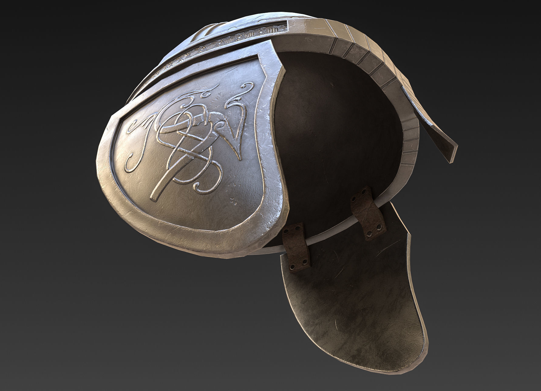 3D model Medieval Knight Helmet VR / AR / low-poly | CGTrader