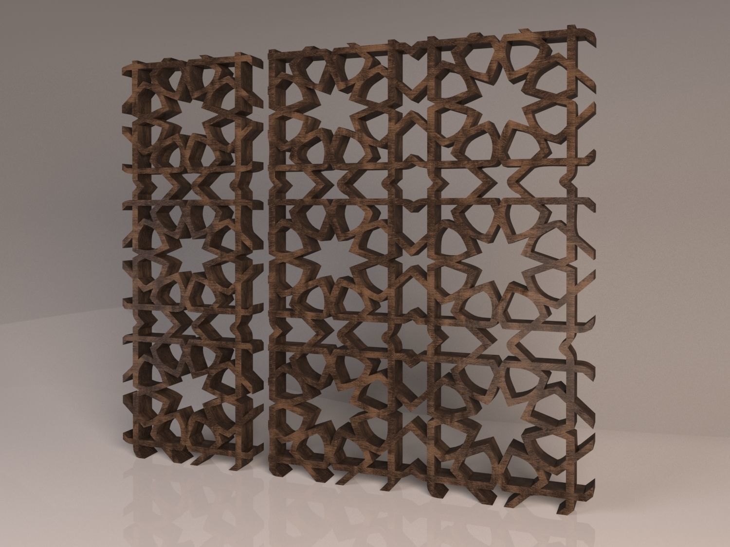 Mashrabieh Islamic Pattern free 3D model | CGTrader