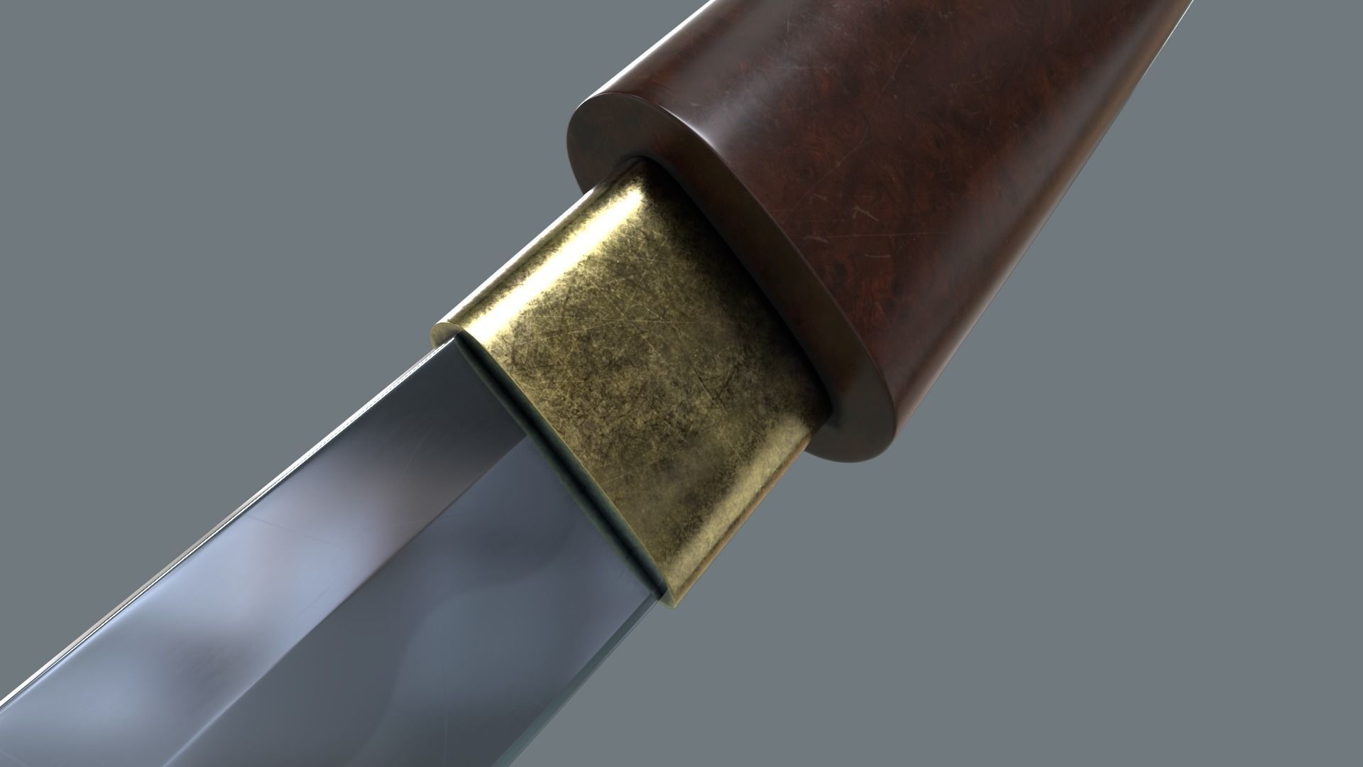 Kodachi japanese samurai sword 3D model | CGTrader