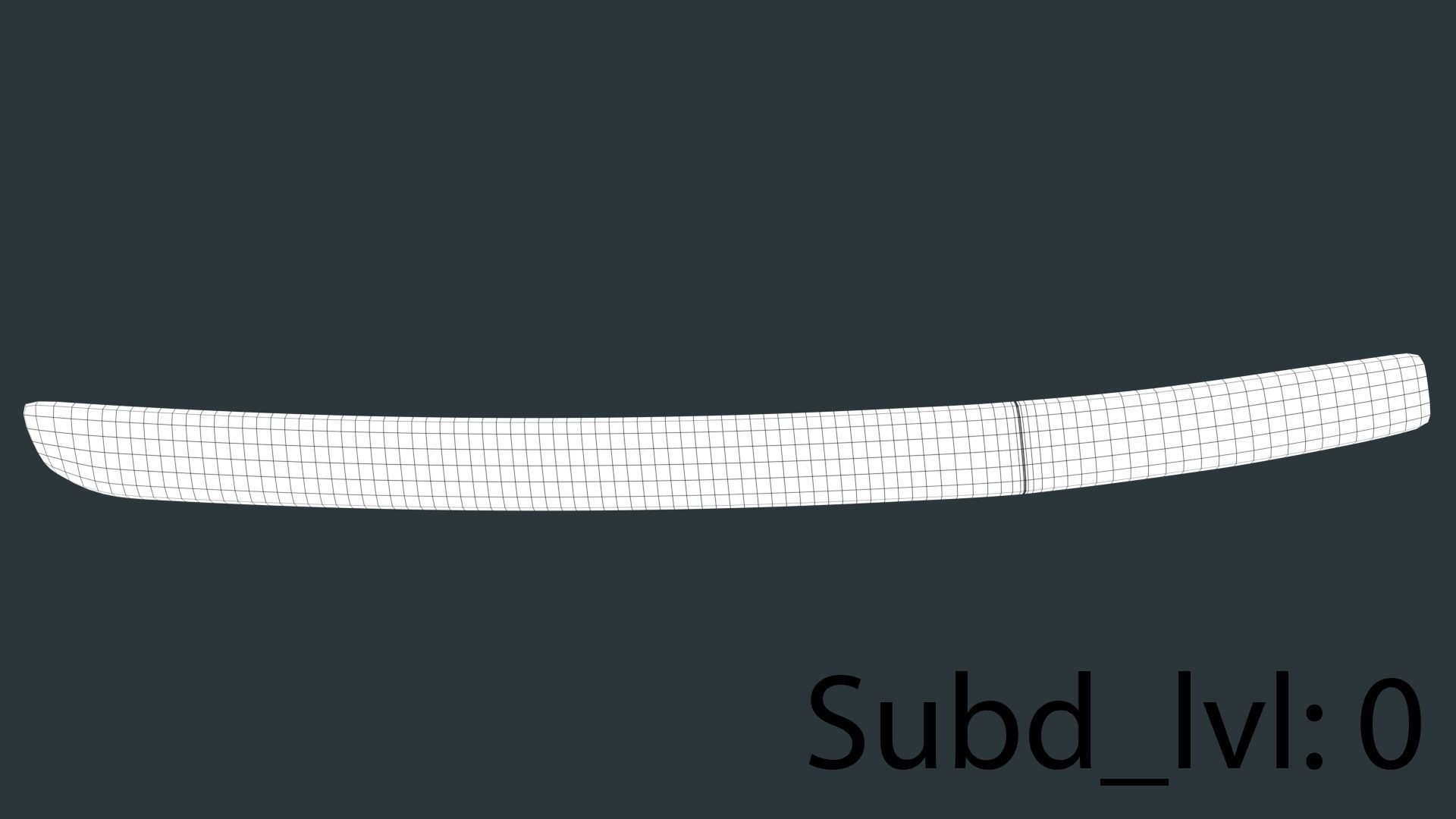 Kodachi japanese samurai sword 3D model | CGTrader