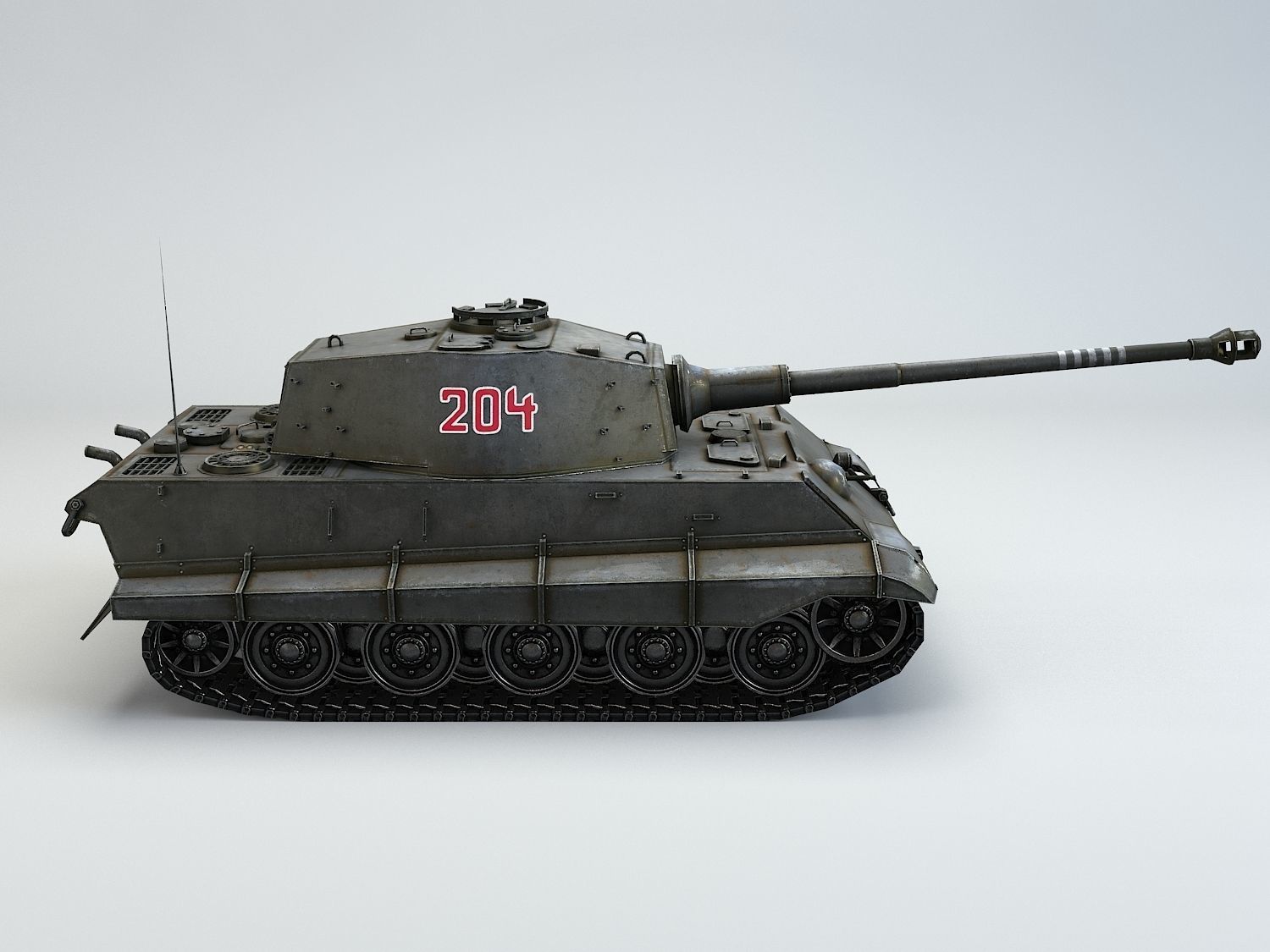 3D model Low Poly Tiger II Ausf G heavy tank VR / AR / low-poly | CGTrader