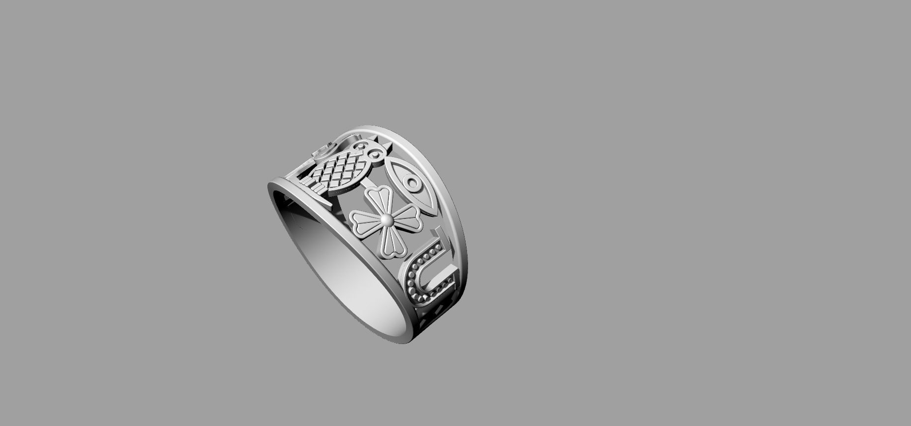 Ring of Luck 3D model 3D printable | CGTrader