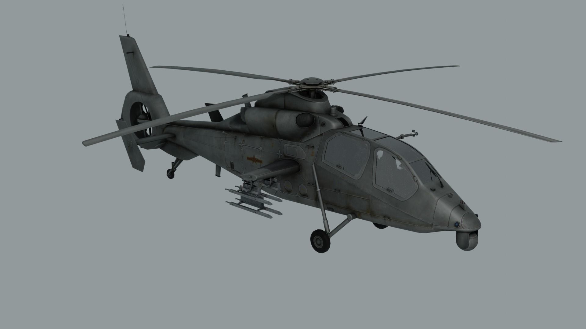 3D model Harbin Z-19 attack helicopter VR / AR / low-poly | CGTrader