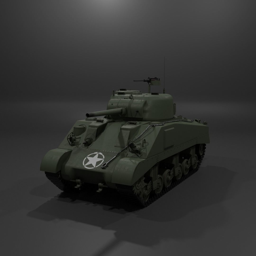 3D model M4 Sherman Medium Tank | CGTrader