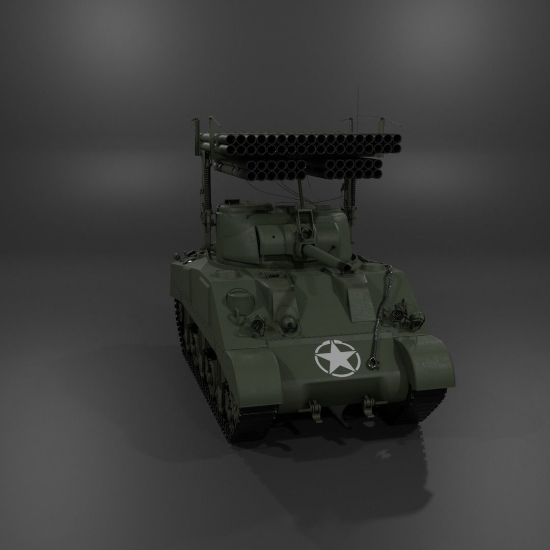 T34 Calliope free 3D model | CGTrader