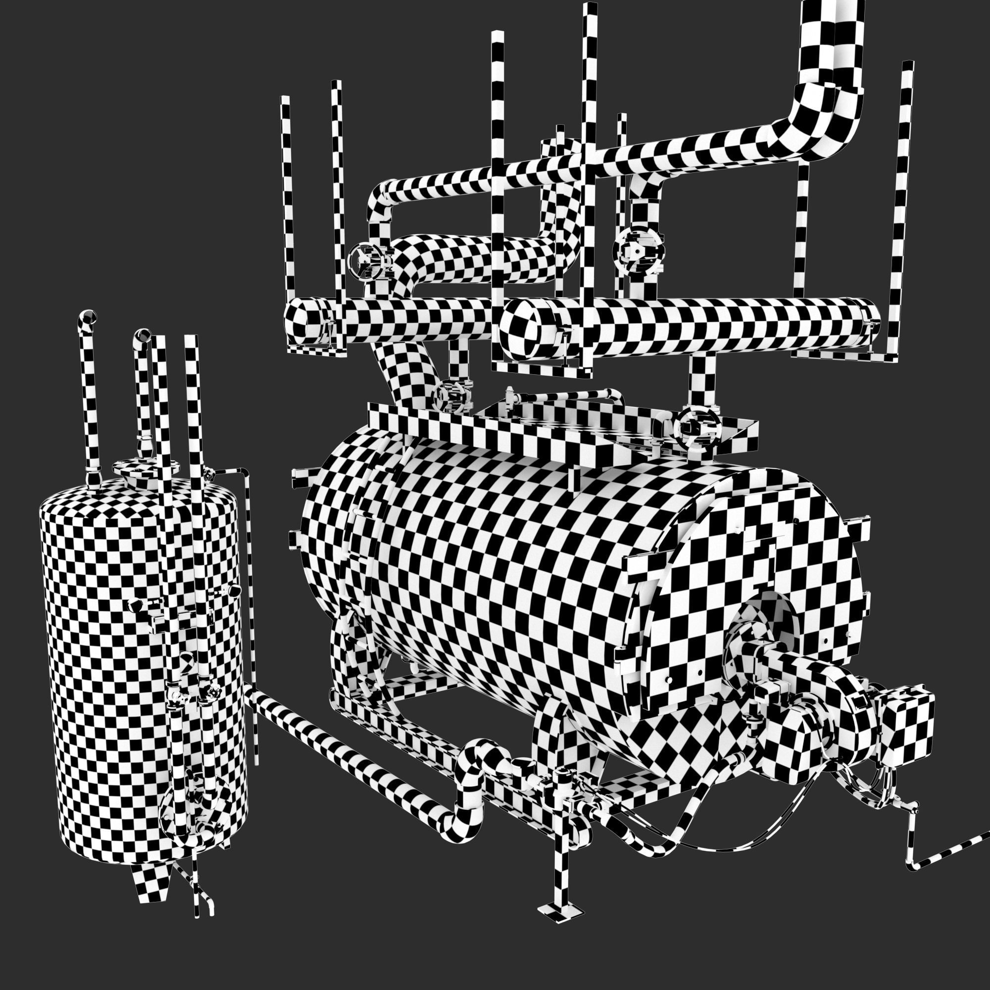 Boiler and Domestic hot water Tank 3D model | CGTrader