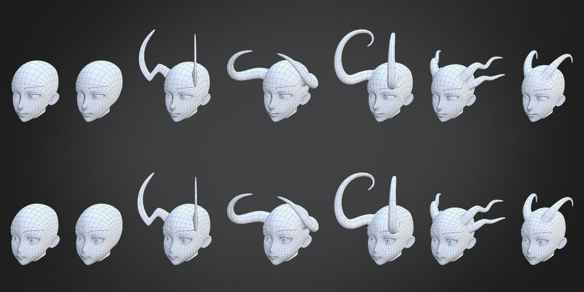 3D model Customize Male Base Mesh-Anime Style VR / AR / low-poly | CGTrader