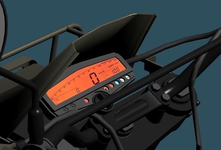 JGSDF Reconnaissance motorcycle 3D model | CGTrader