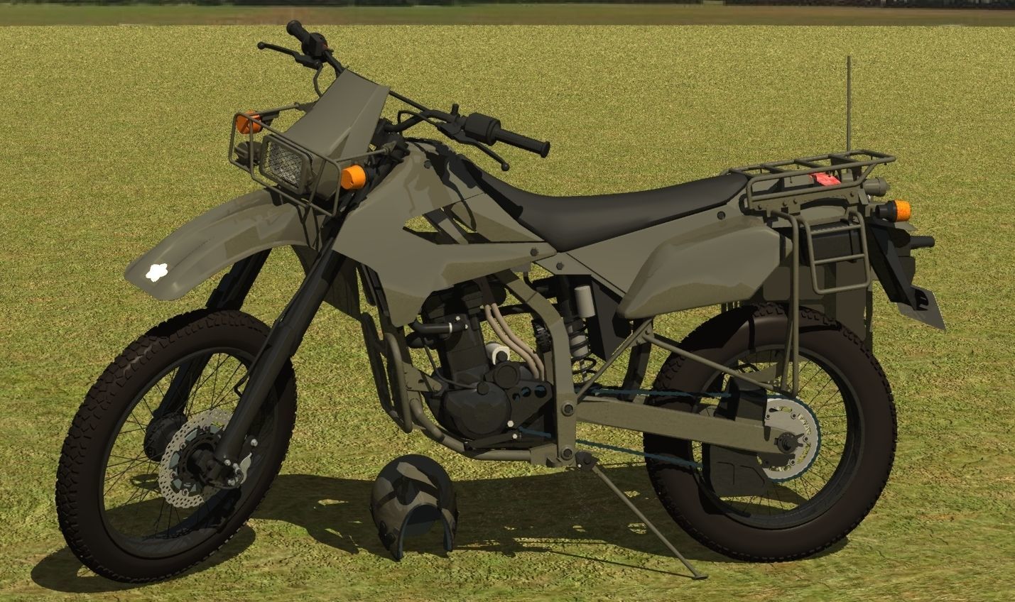 JGSDF Reconnaissance motorcycle 3D model | CGTrader