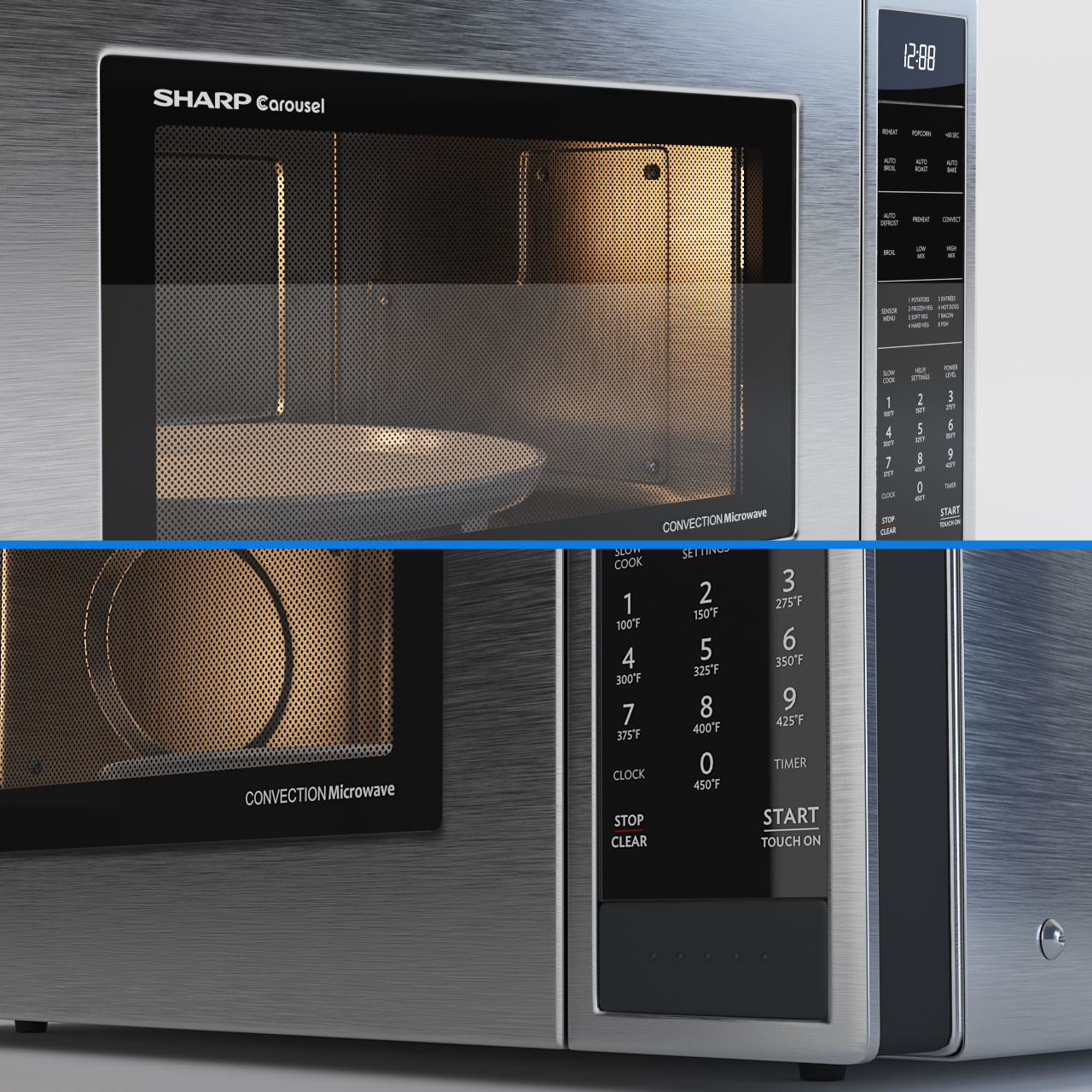 Microwave Oven SMC1585BS - by SHARP 3D model | CGTrader