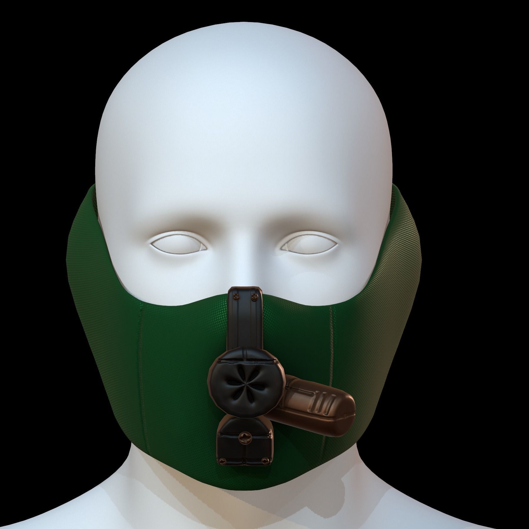 3D model Gas mask helmet 3d model scifi Low-poly VR / AR / low-poly ...