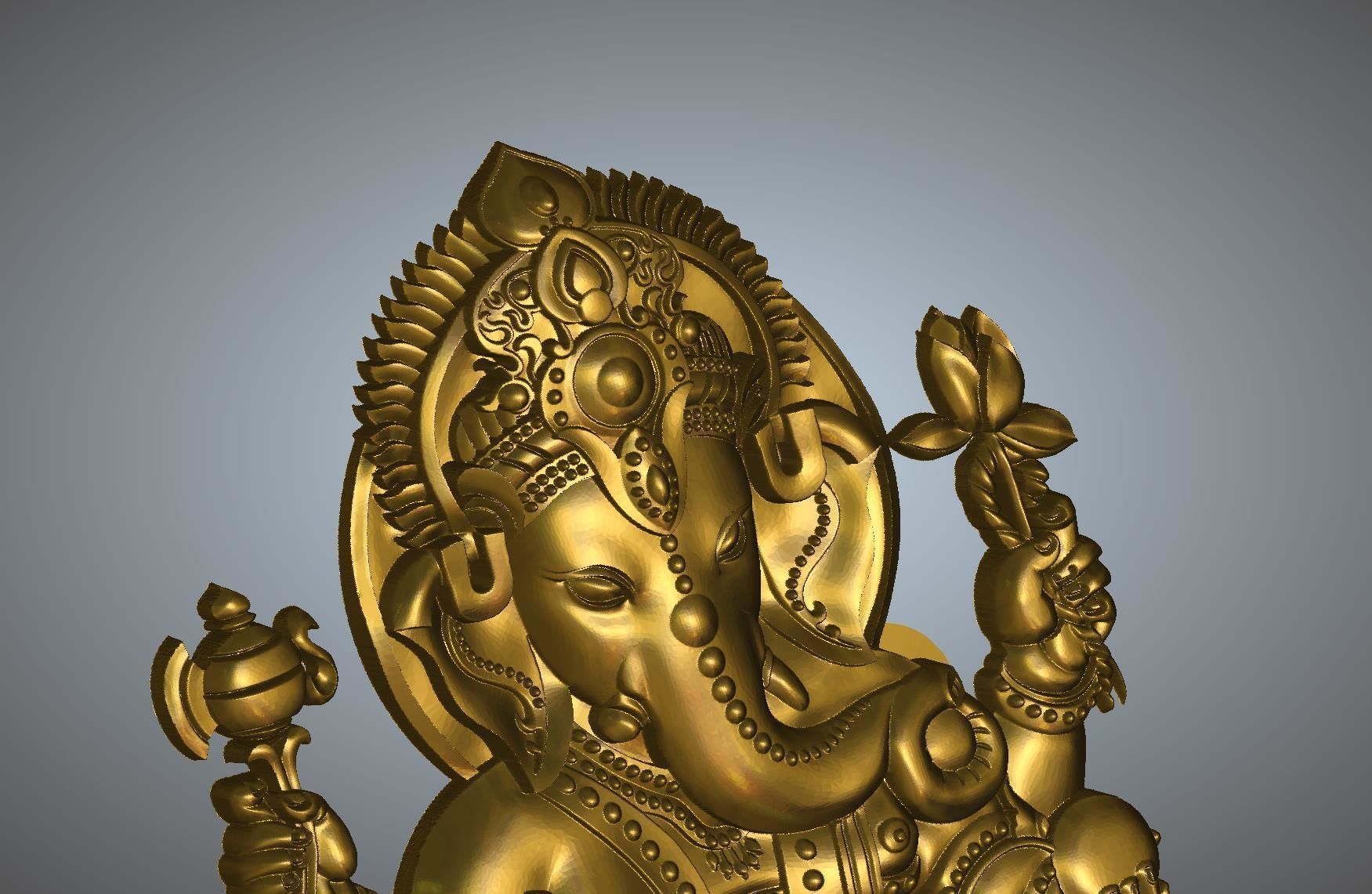 Ganesh ji 3D model 3D printable | CGTrader