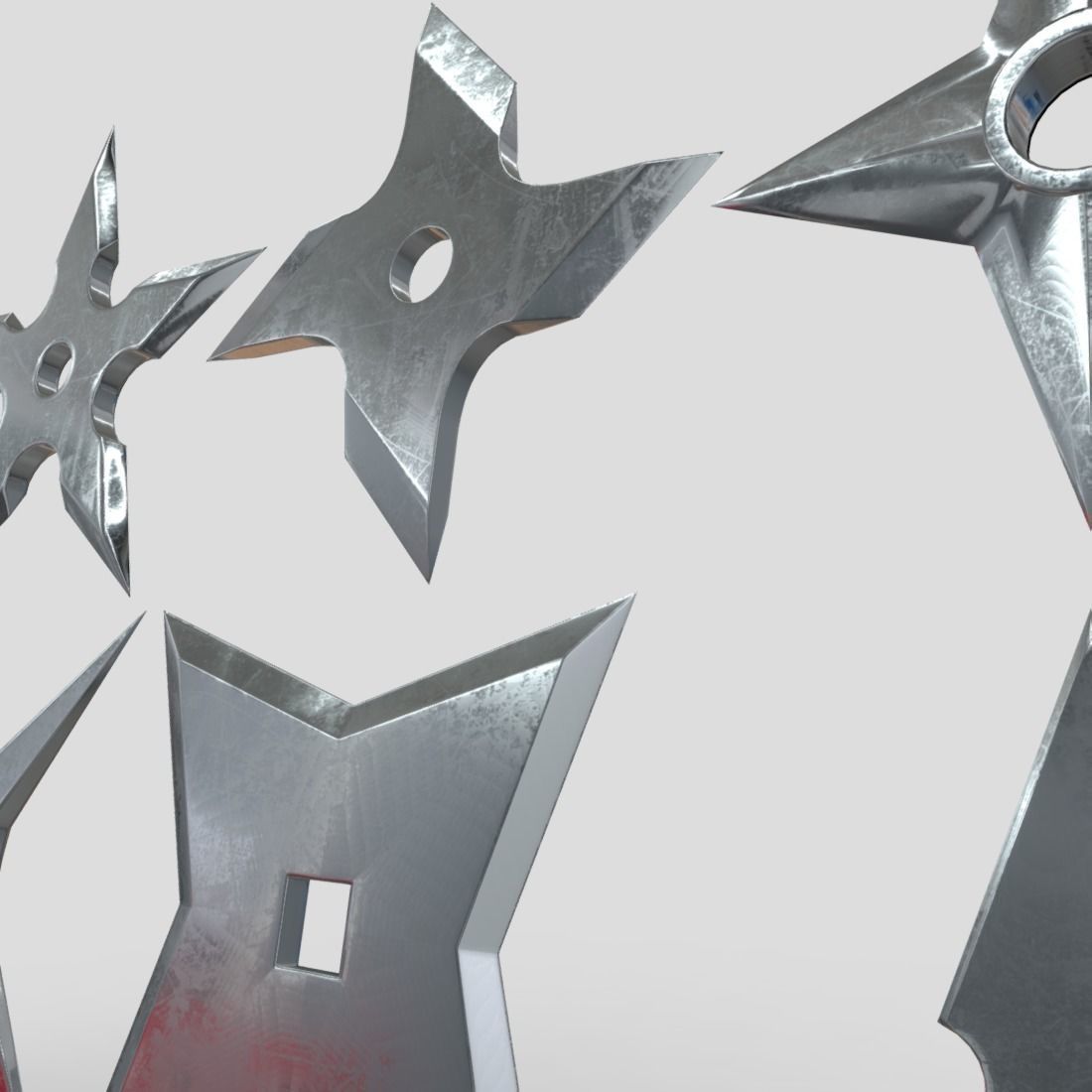 3D model Shuriken Pack VR / AR / low-poly | CGTrader