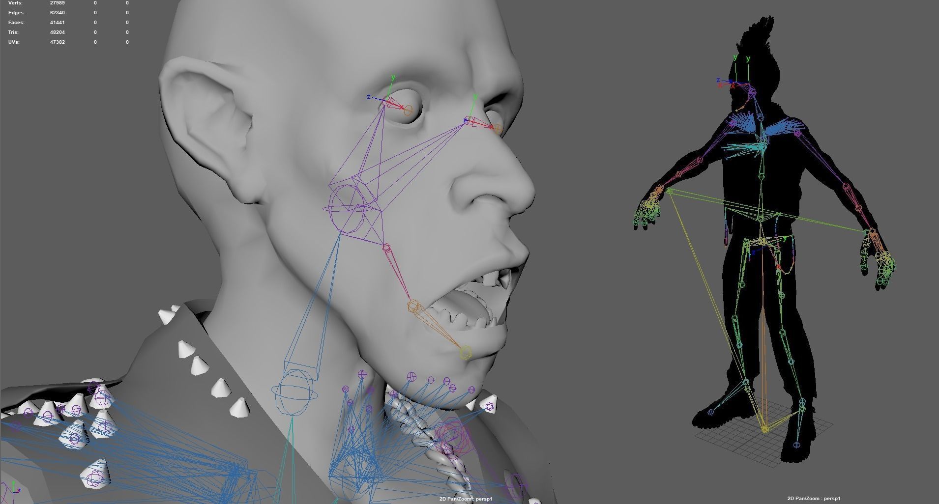 3D model Zombie punk biker VR / AR / low-poly | CGTrader