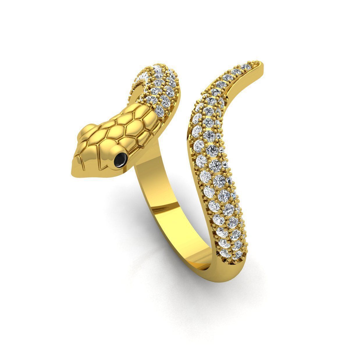 Snake ring 3D print model 3D model 3D printable | CGTrader