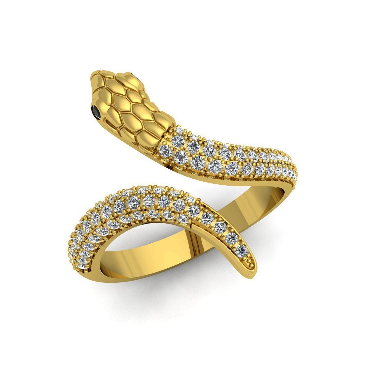 Snake ring 3D print model 3D model 3D printable | CGTrader