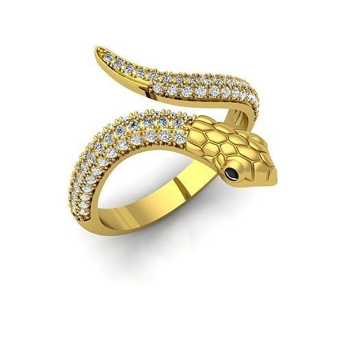 Snake ring 3D print model 3D model 3D printable | CGTrader
